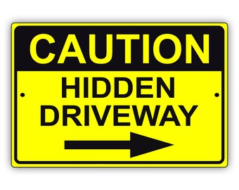 Hidden Driveway Sign - Etsy