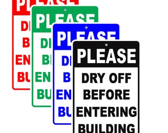 Dry off Pool Sign - Etsy