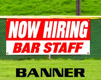 Bar Staff Job Sign - Etsy