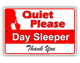 Day Sleeper Sign - Etsy