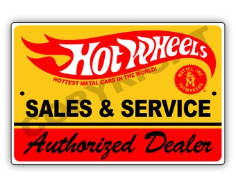 Hot Wheels Metal Sign - Etsy