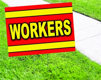 Work Site Yard Sign - Etsy