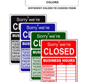 Custom Closed Sign - Etsy