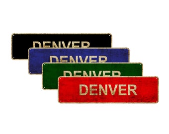 Denver Colorado Metal Sign - Etsy