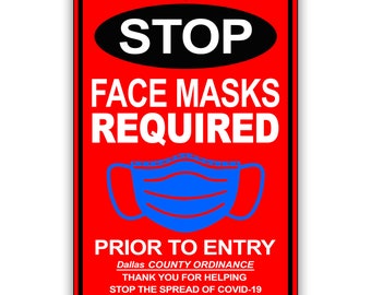 Stop Sign Mask - Etsy