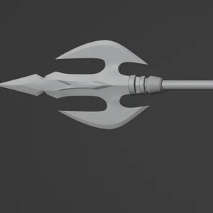 Gungnir Polearm Spear Trident Dragoon Final Fantasy 11 FFXI Relic 3D ...