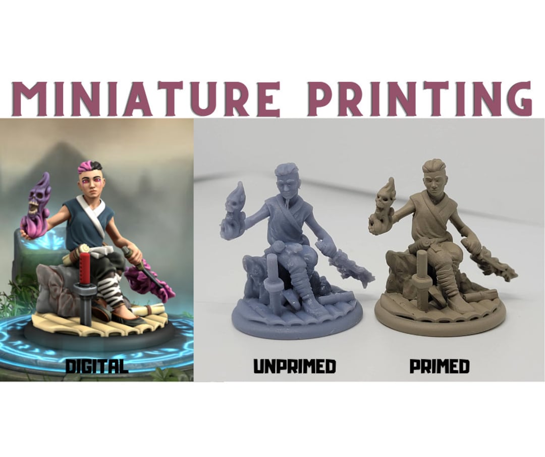 Custom 3D Printed RPG Miniatures: High-detail Personalized Figurines ...