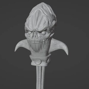 Wand of Orcus 3D Model - D&D 5E Inspired, Detailed Role-playing Game ...