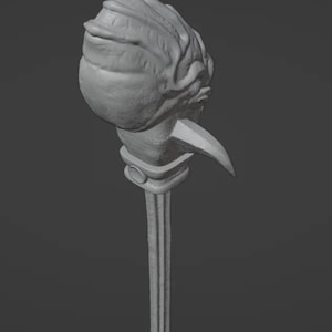 Wand of Orcus 3D Model - D&D 5E Inspired, Detailed Role-playing Game ...
