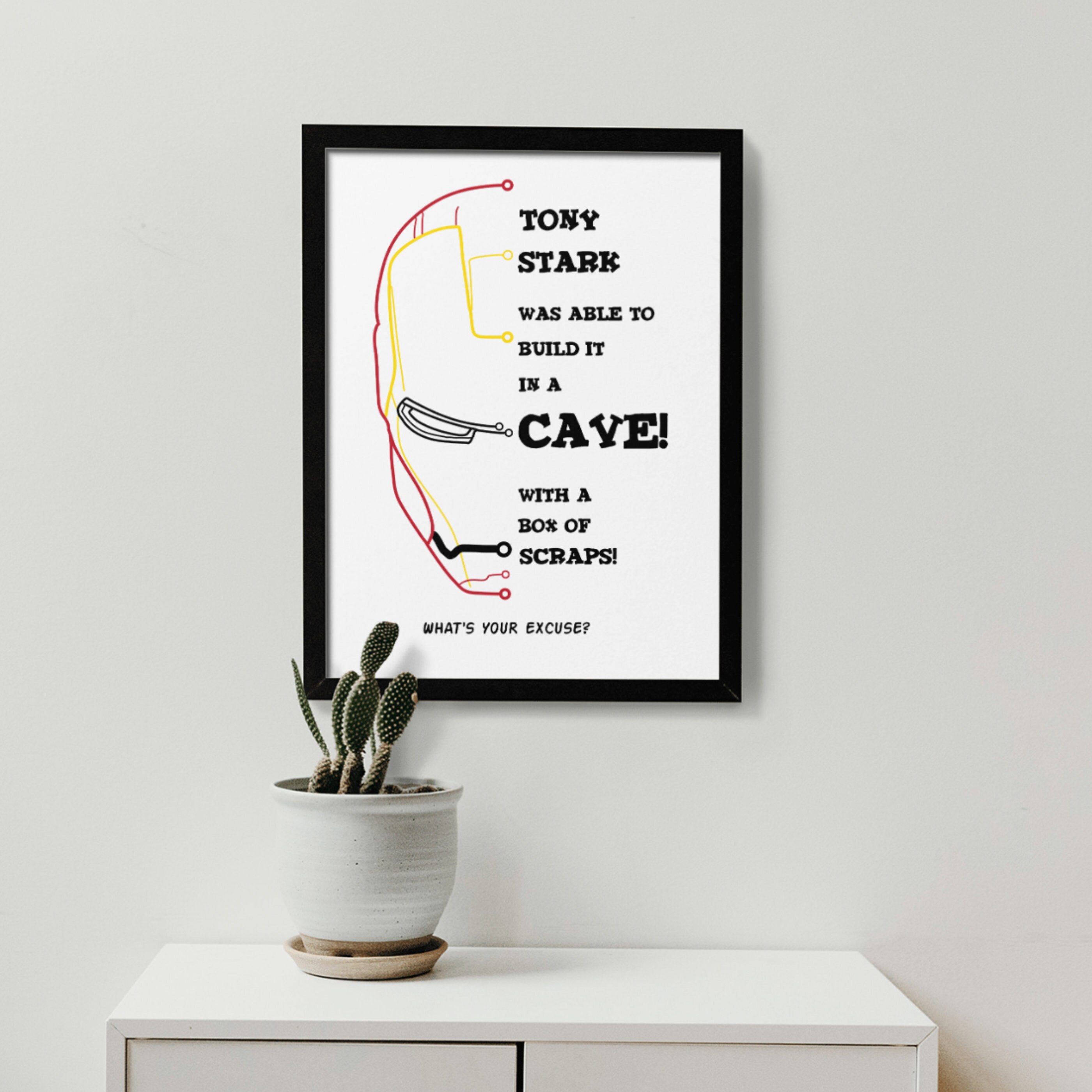 Iron Man Quote Art Print - Etsy