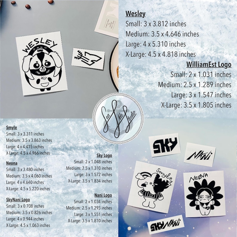 GMMTV Mascot & Logo Set Vinyl Decals Stickers - Look Khun Noo ...