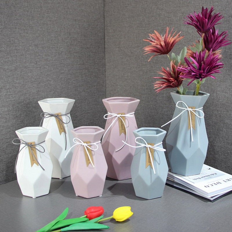 Simple Modern Ceramic Vaseflower Arrangementscandinavian - Etsy