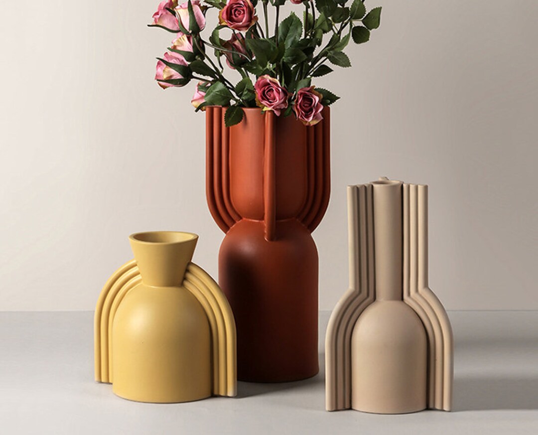 Minimalismmorandian Vaseartistic Geometric Home - Etsy