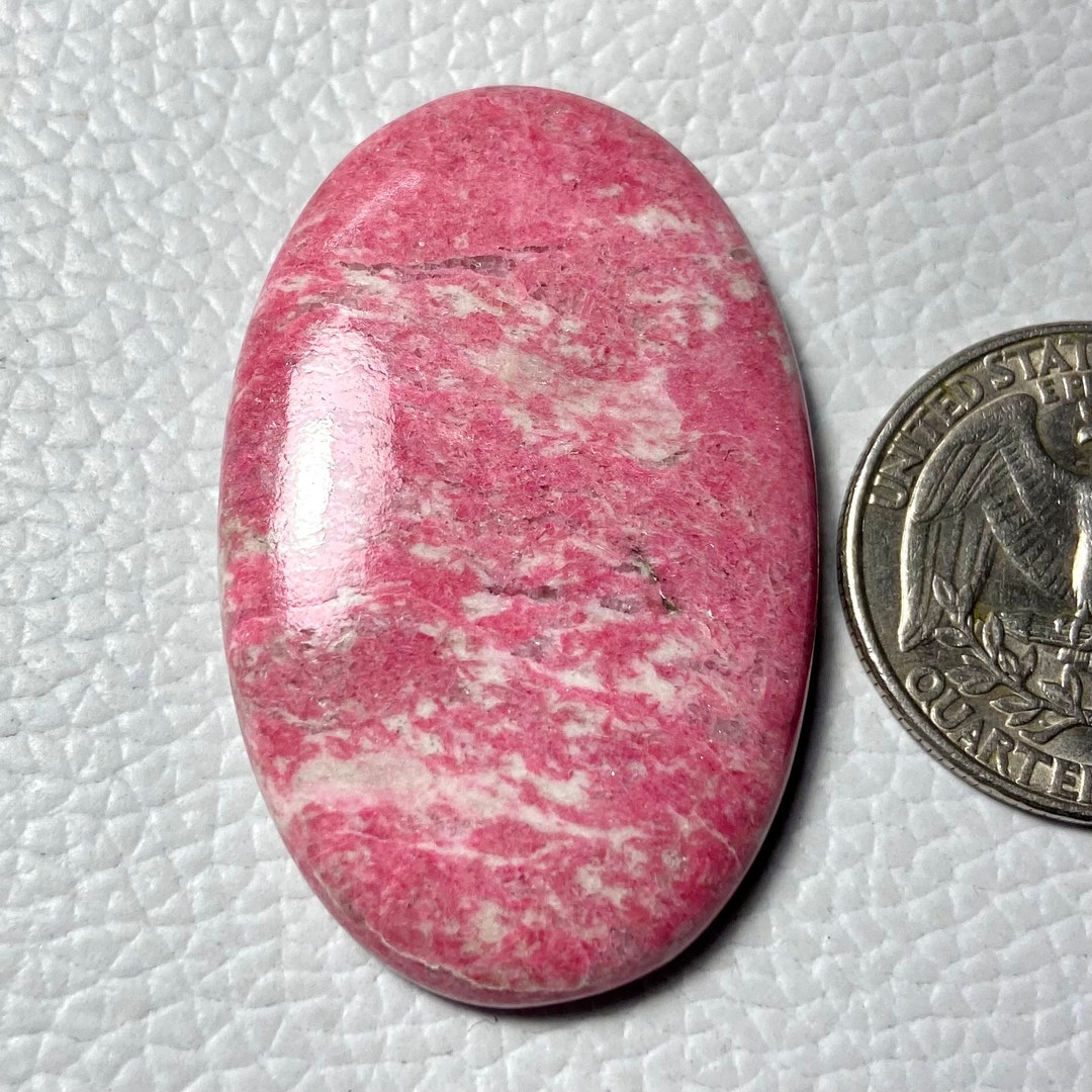 Best Quality Thulite Stone Oval Shape Thulite Gemstone Cabochon Jewelry ...
