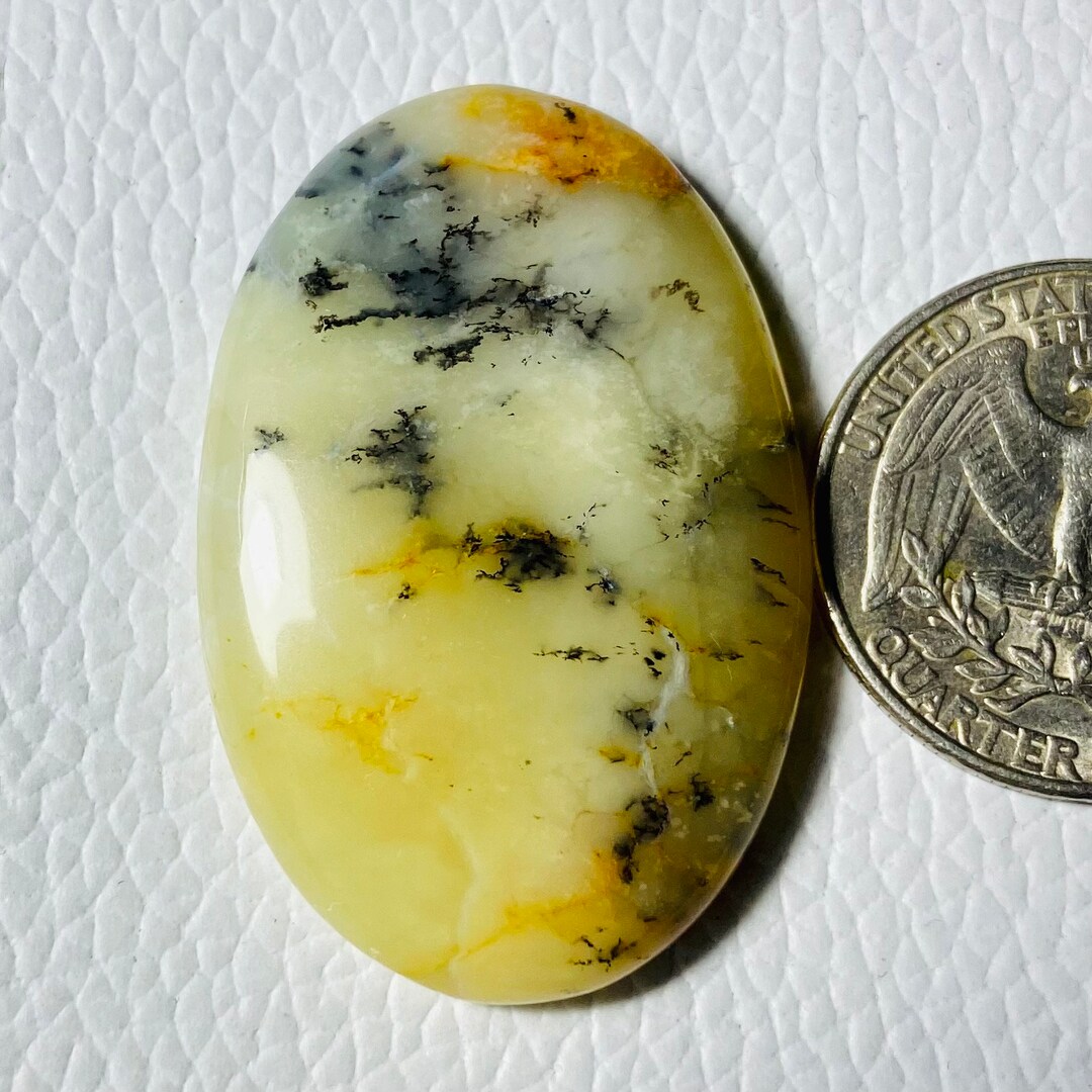 Honey Dendrite Agate Stone Gemstone Cabochon Loose Stone Cabochon Good ...
