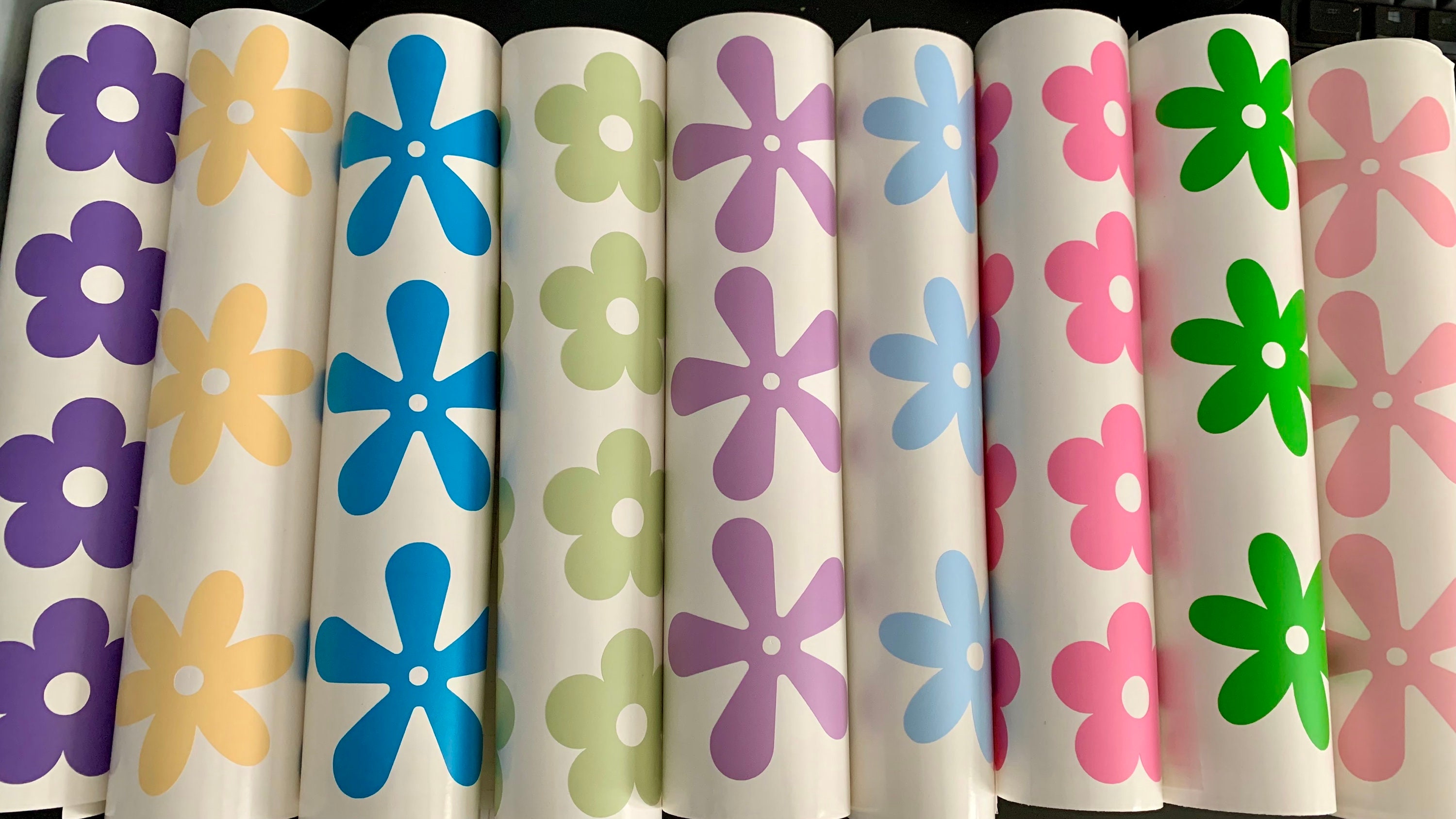 Spring Retro Flower Removable Decals/stickers - Etsy