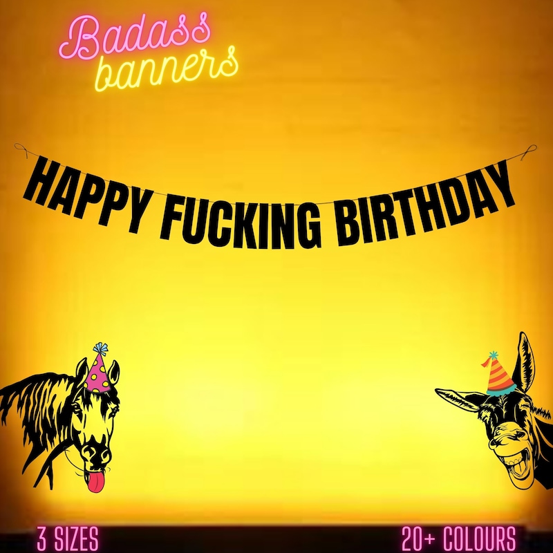 Happy Fucking Birthday Etsy