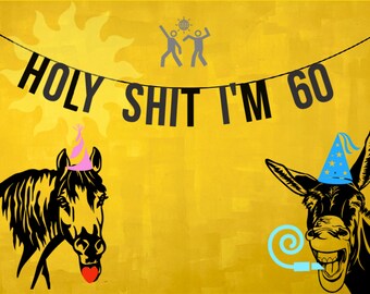 Holy Shit Banner - Etsy UK