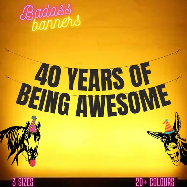 40 Years of Being Awesome - Etsy