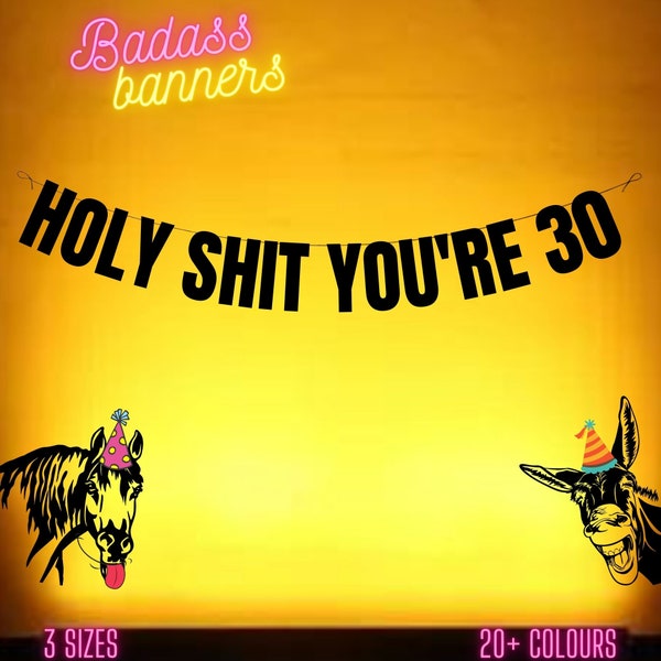 Funny Birthday Signs for 30 - Etsy