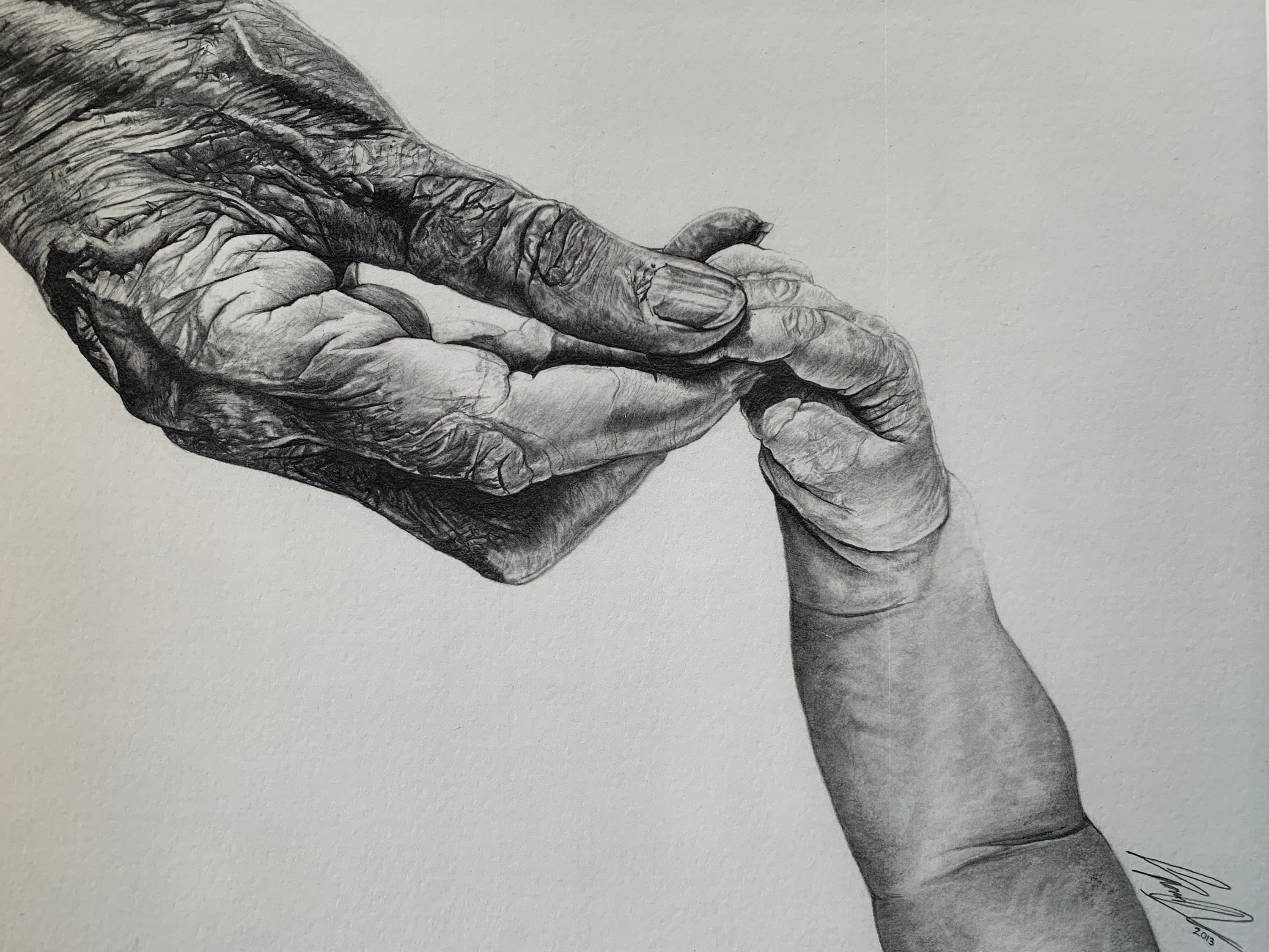 Rebirth - Samran Akhtar Pencil Drawing Giclee Print - Etsy