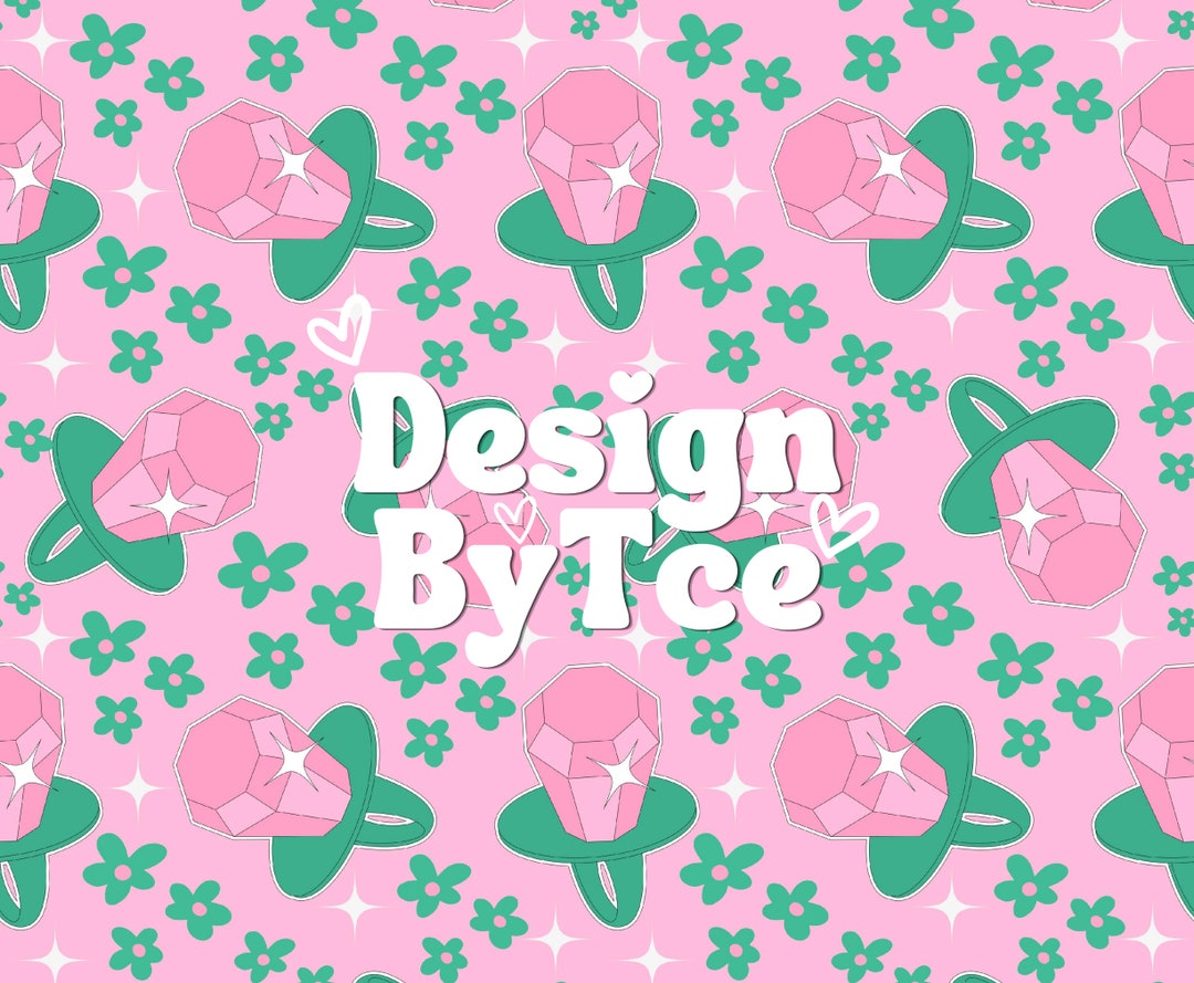 Ring Pop Seamless Y2K Retro Pattern Files for Fabric Printing Digital ...