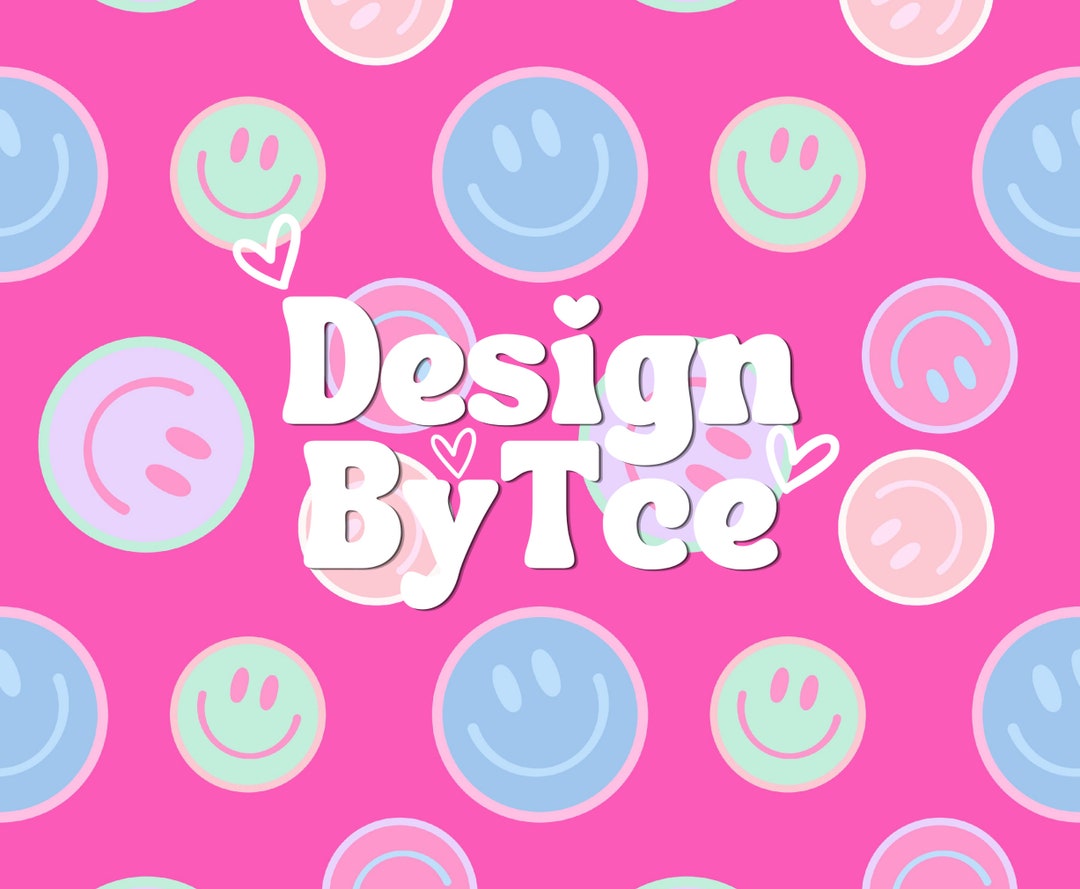Summer Soft Pastel Color Happy Face With Leopard Hot Pink Background ...