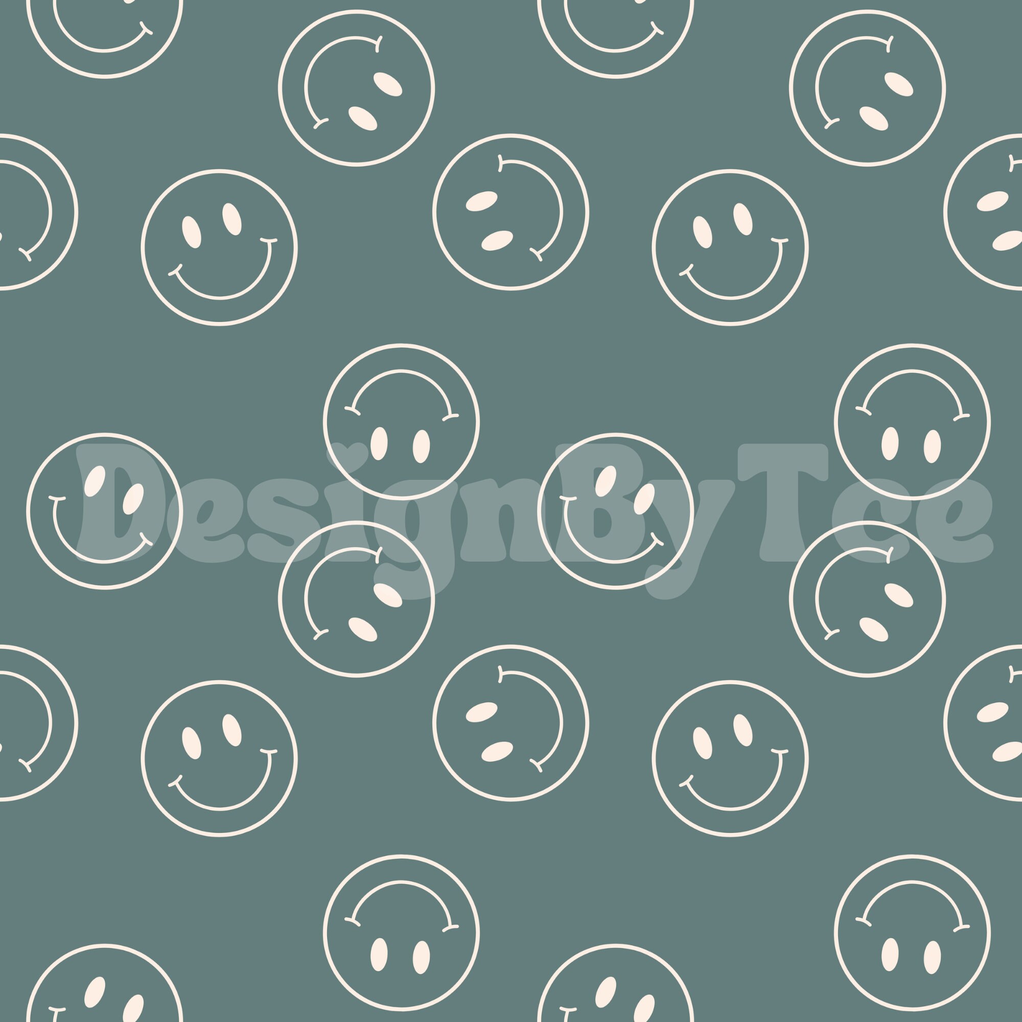 Happy Face Checkered Seamless Pattern: Fabric Sublimation Design ...
