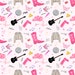Pop Star Era Seamless Pattern: Music Icon Fabric Design (12x12 Inch ...