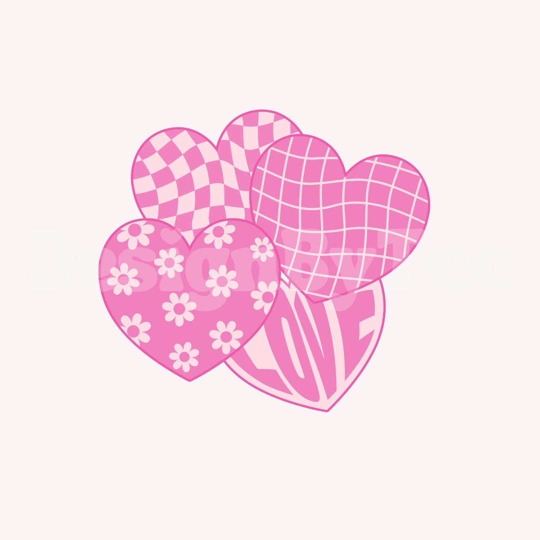 Heart Png, Valentine Day PNG, Checkered Love Png, Matching Sublimation ...