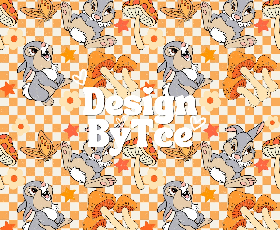 Seamless Floral Bunny Repeating Pattern. Easter Spring Fabric - Etsy