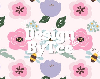 Spring Bee Seamless Pattern - Etsy