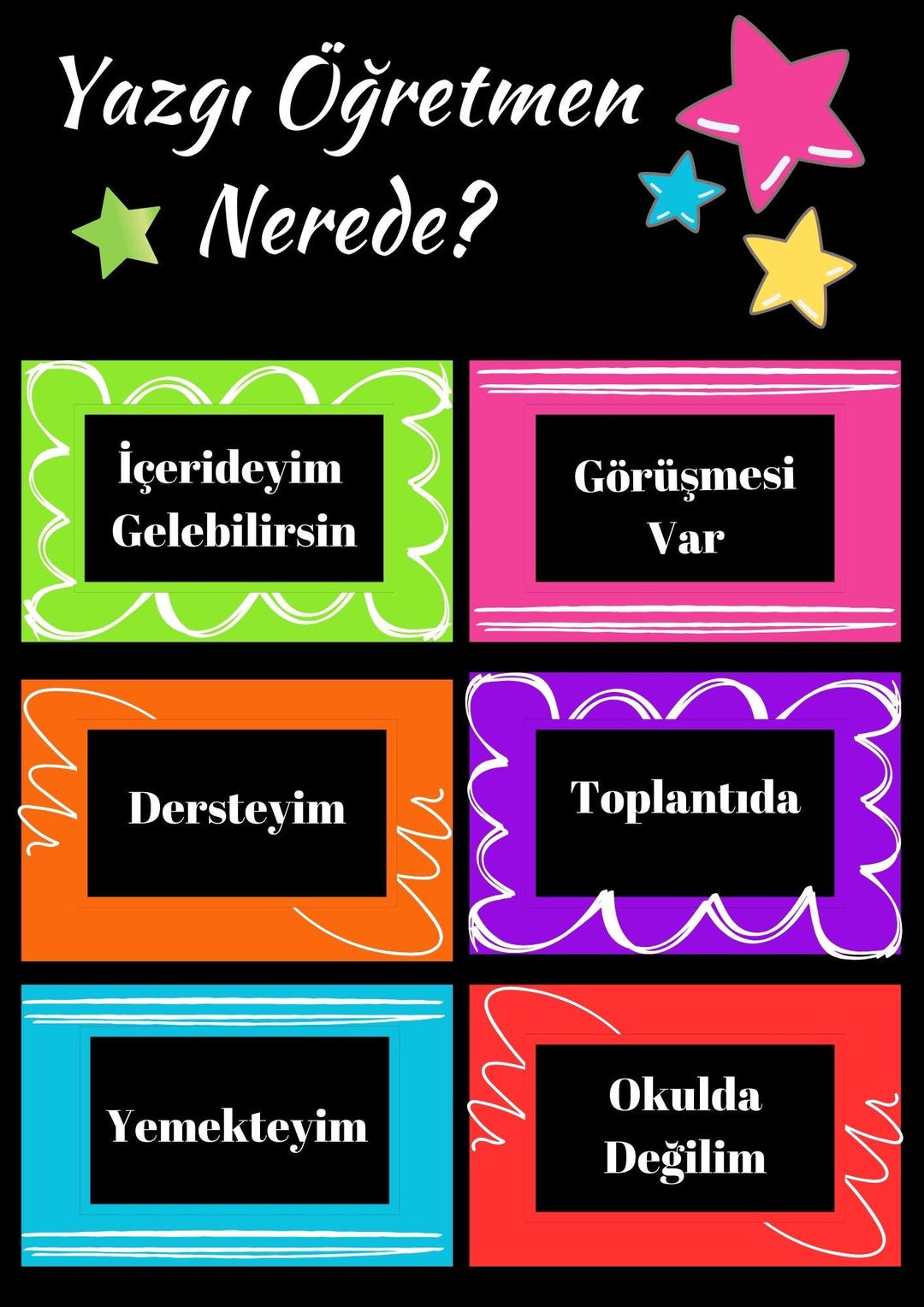 Customizable Office Door Sign Where Am I Editable Digital Template - Etsy