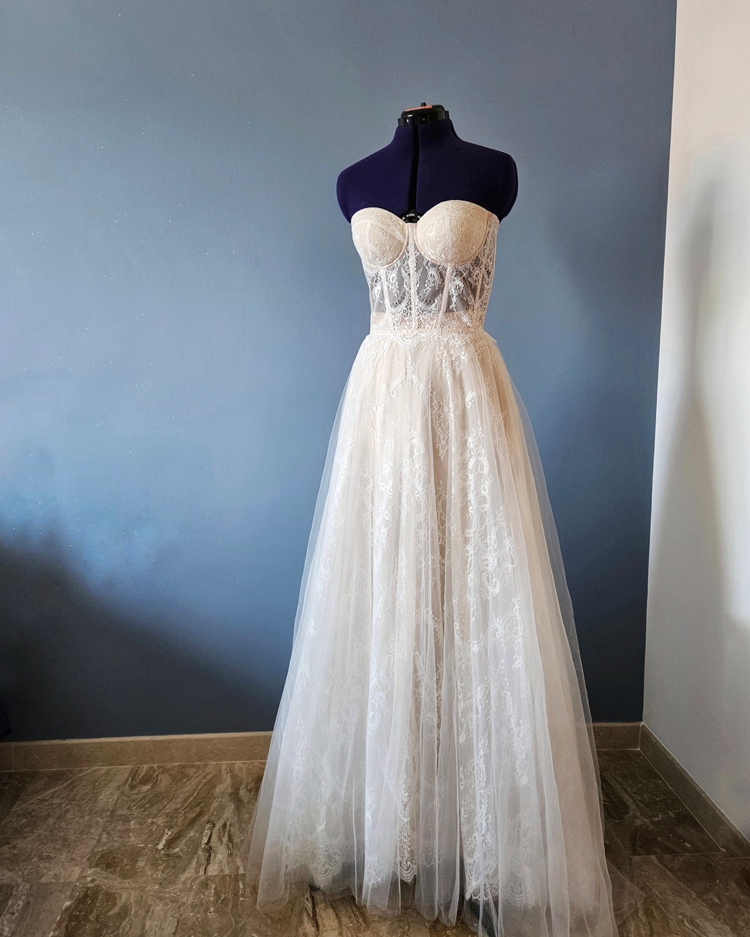 Corset Wedding Dress Lace Wedding Dress Bridal Gown and - Etsy