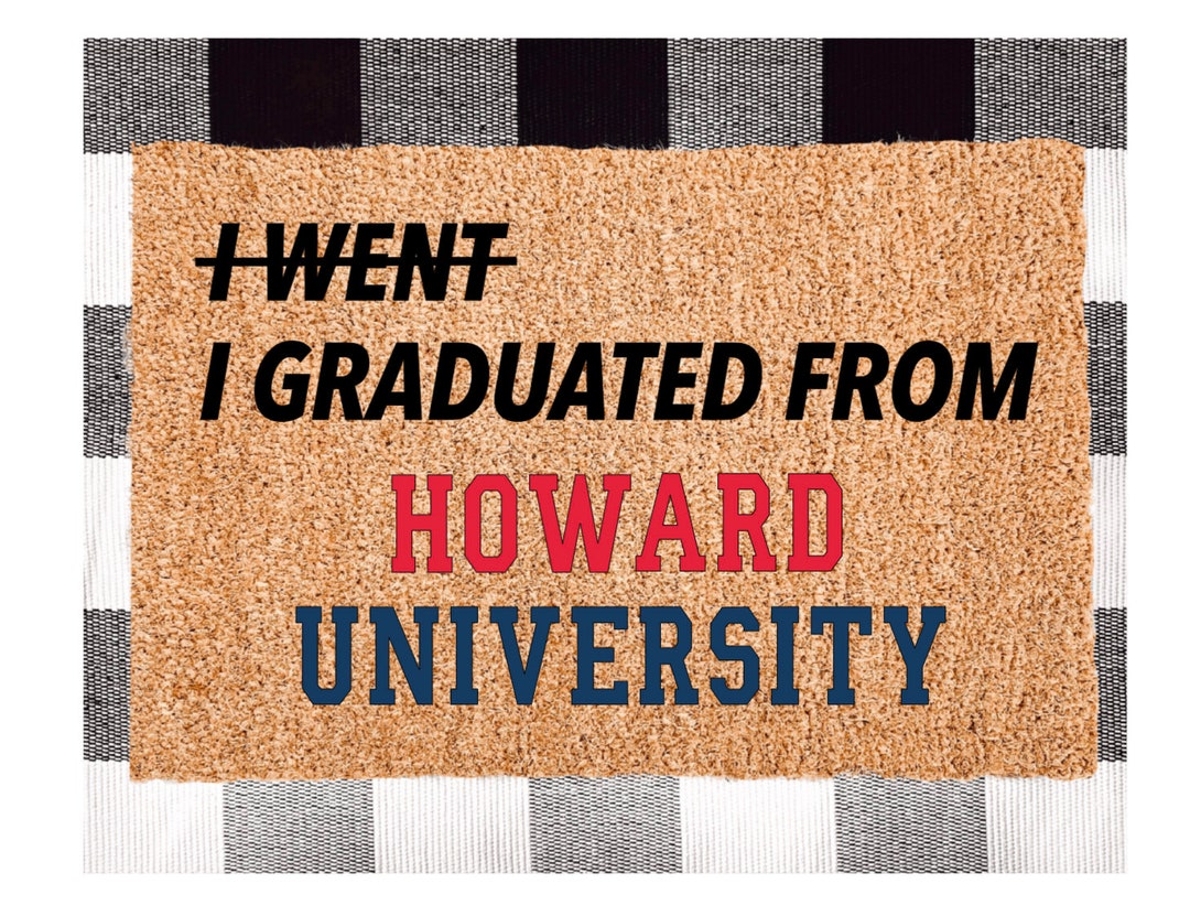 Howard Doormat, Howard University, Graduation Gift, Gear, Howard Alumni ...