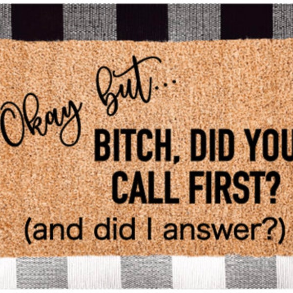 Did You Call Doormat - Etsy