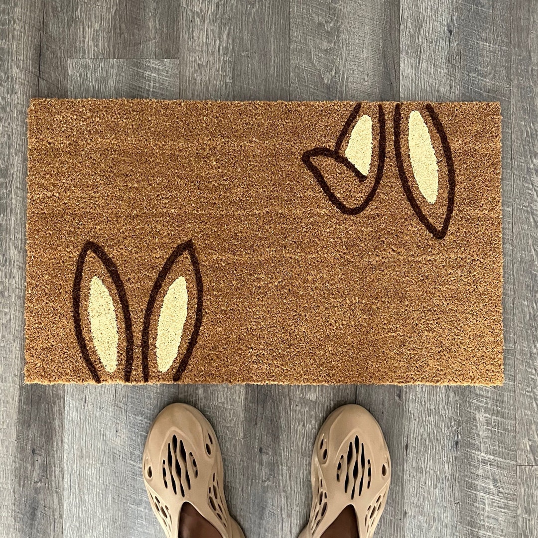 Easter Doormat | Easter Bunny Doormat | Bunny Ears | Bunny Doormat - Etsy