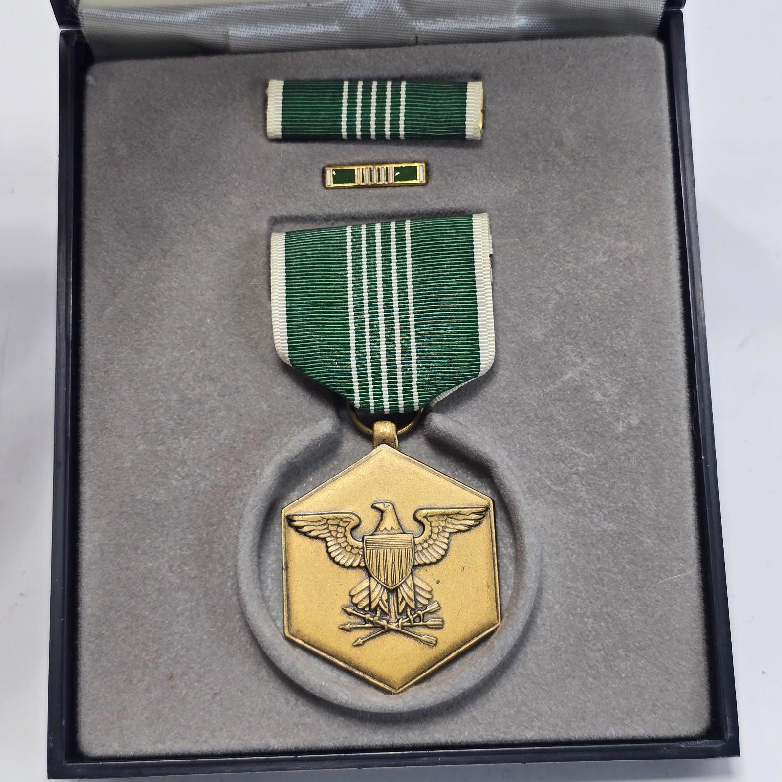 Original US Army Commendation Medal ARCOM 3 Pc Cased Set (lapel, Ribbon ...