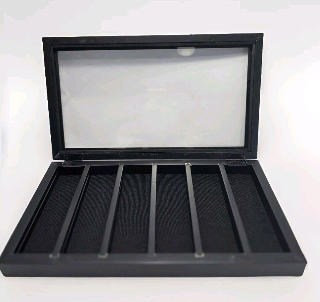 9x16 Black Display Box With Glass Lid for Coins, Watches, or Baseball ...