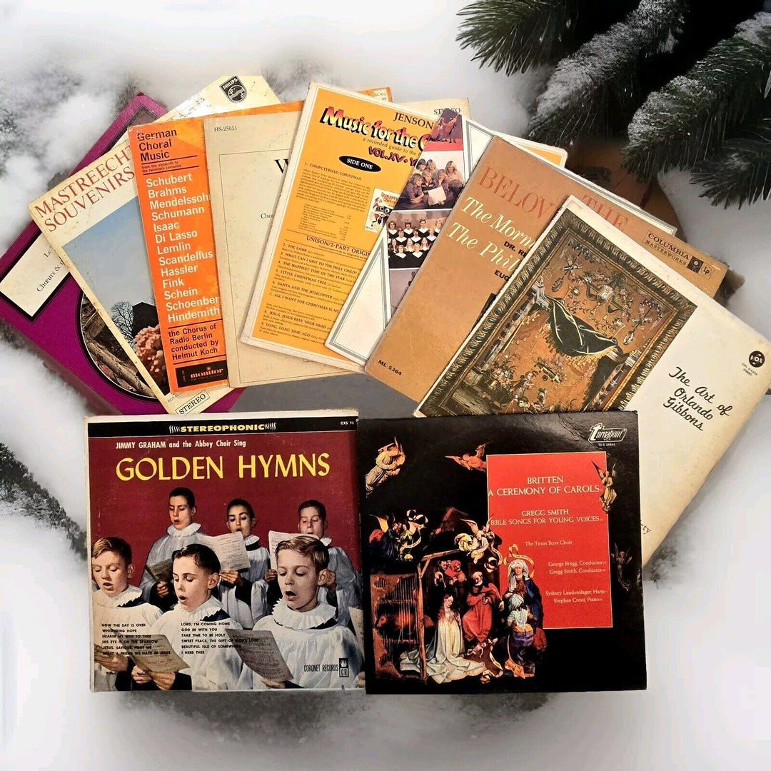 Premium Choral and Classical Vinyl Collection 10 Rare Records of Sacred ...
