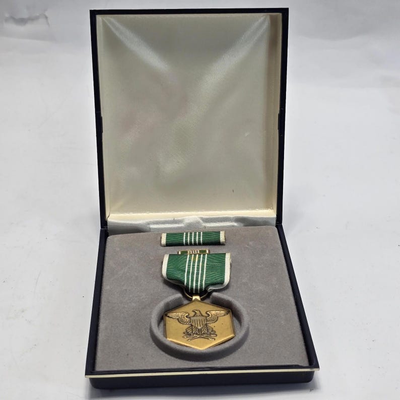 Original US Army Commendation Medal ARCOM 3 Pc Cased Set (lapel, Ribbon ...