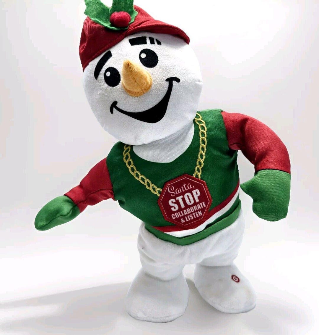 Gemmy Hip Hop Rap Snowman Sings Vanilla Ice Ice Baby Dances 13 ...