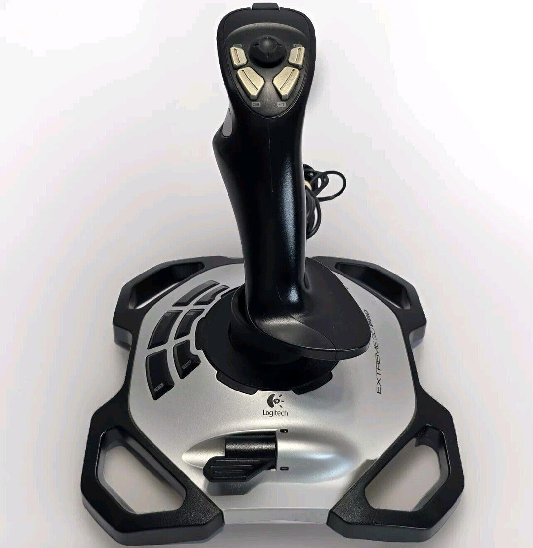 Logitech Extreme 3D Pro Joystick Flight Simulator Controller J-UK17 X3D ...