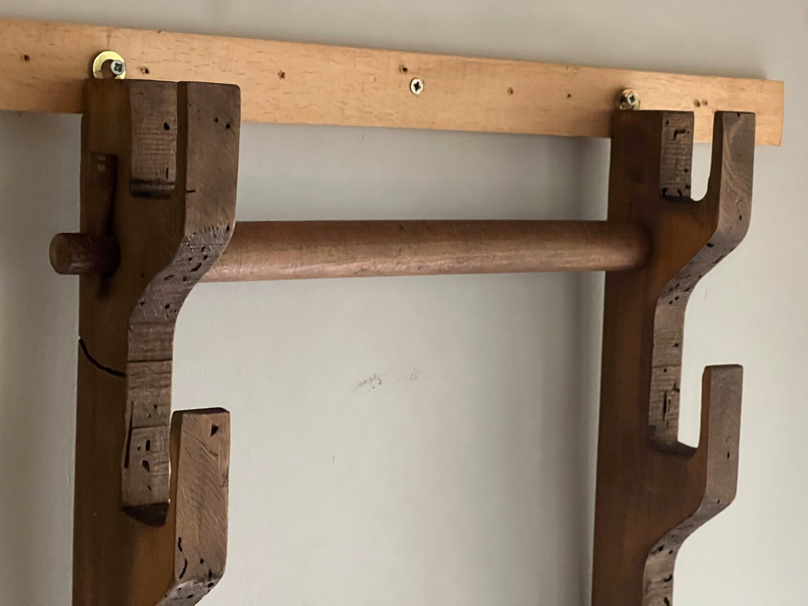 Sword Wall Stand, Wooden Shelf, Wall Stand, Sword Bearer, Bokken Rack ...