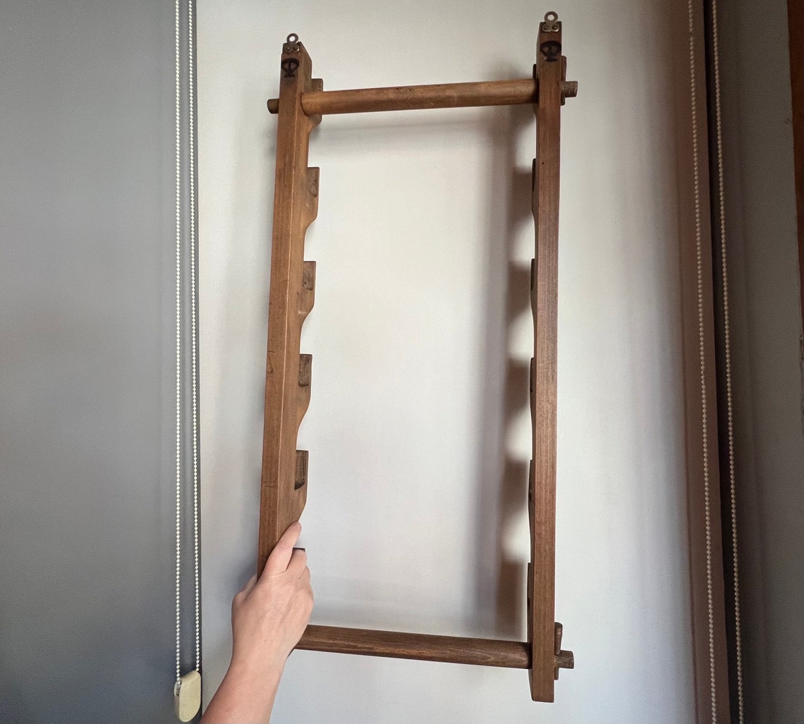 Sword Wall Stand, Wooden Shelf, Wall Stand, Sword Bearer, Bokken Rack ...