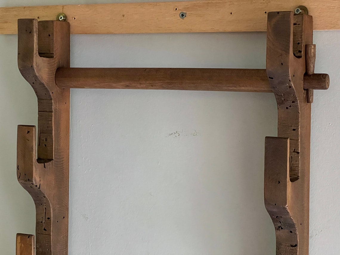 Sword Wall Stand, Wooden Shelf, Wall Stand, Sword Bearer, Bokken Rack ...