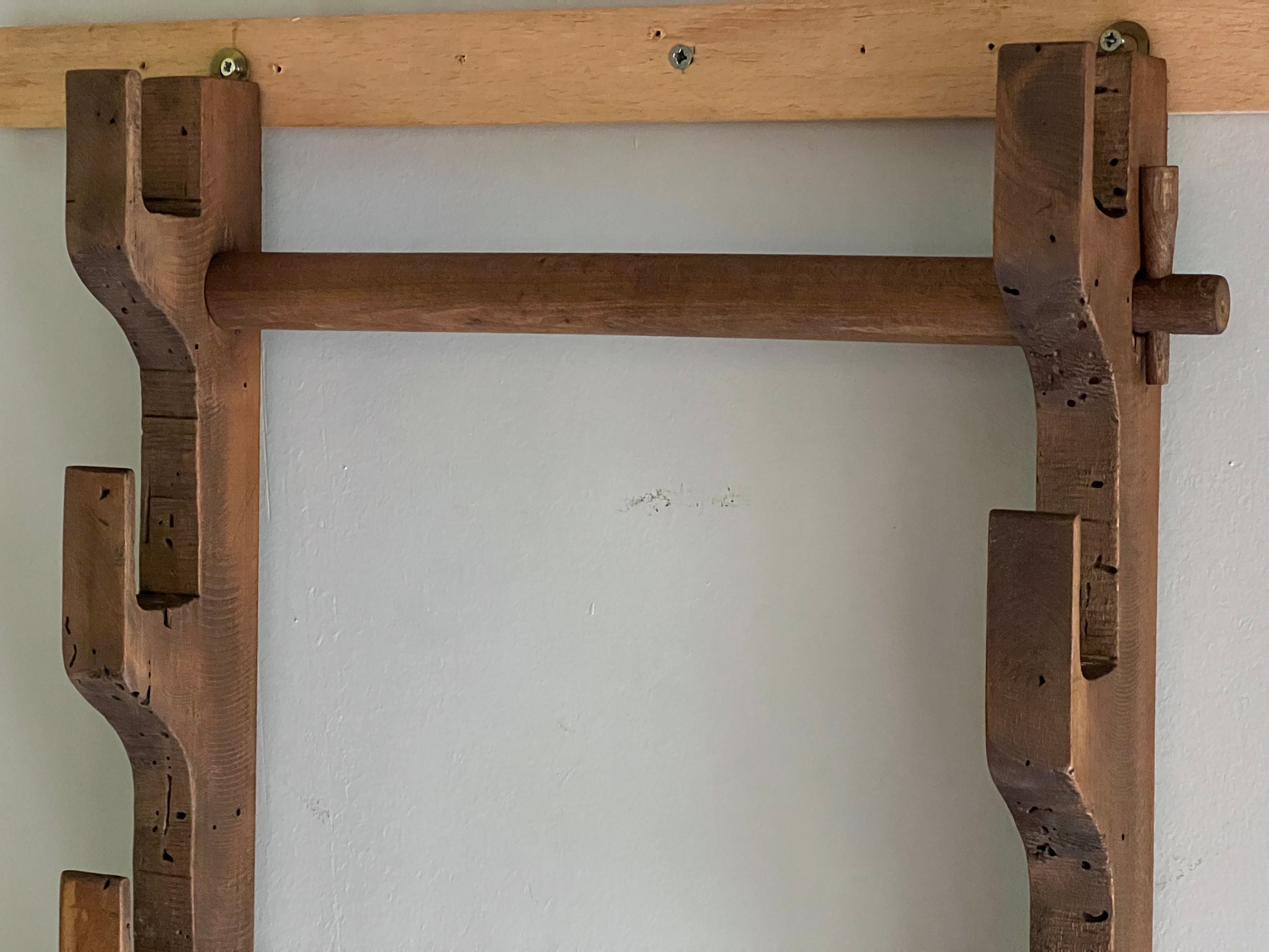 Sword Wall Stand, Wooden Shelf, Wall Stand, Sword Bearer, Bokken Rack ...