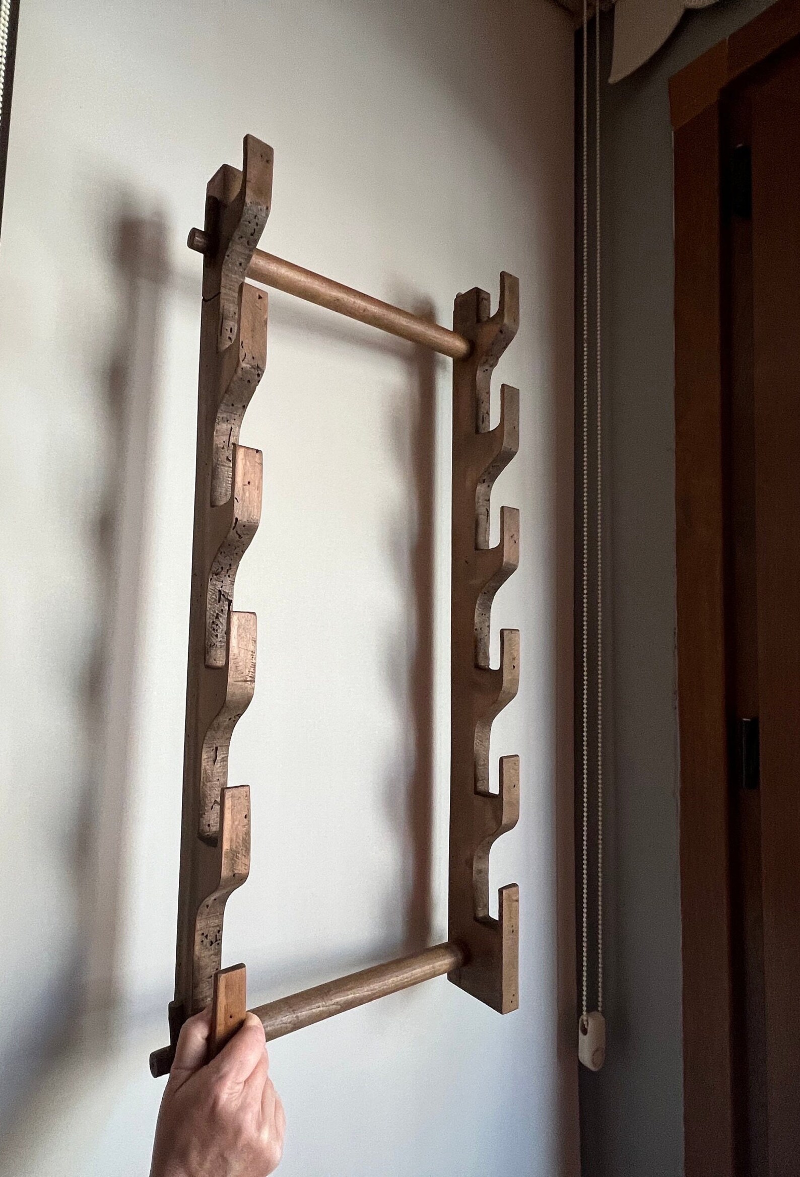 Sword Wall Stand, Wooden Shelf, Wall Stand, Sword Bearer, Bokken Rack ...