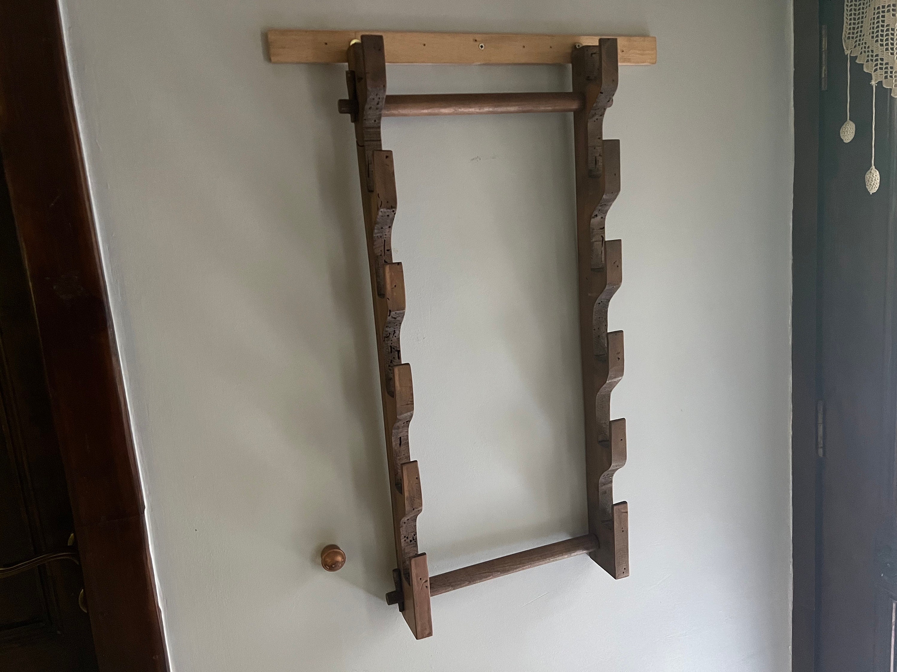 Sword Wall Stand, Wooden Shelf, Wall Stand, Sword Bearer, Bokken Rack ...