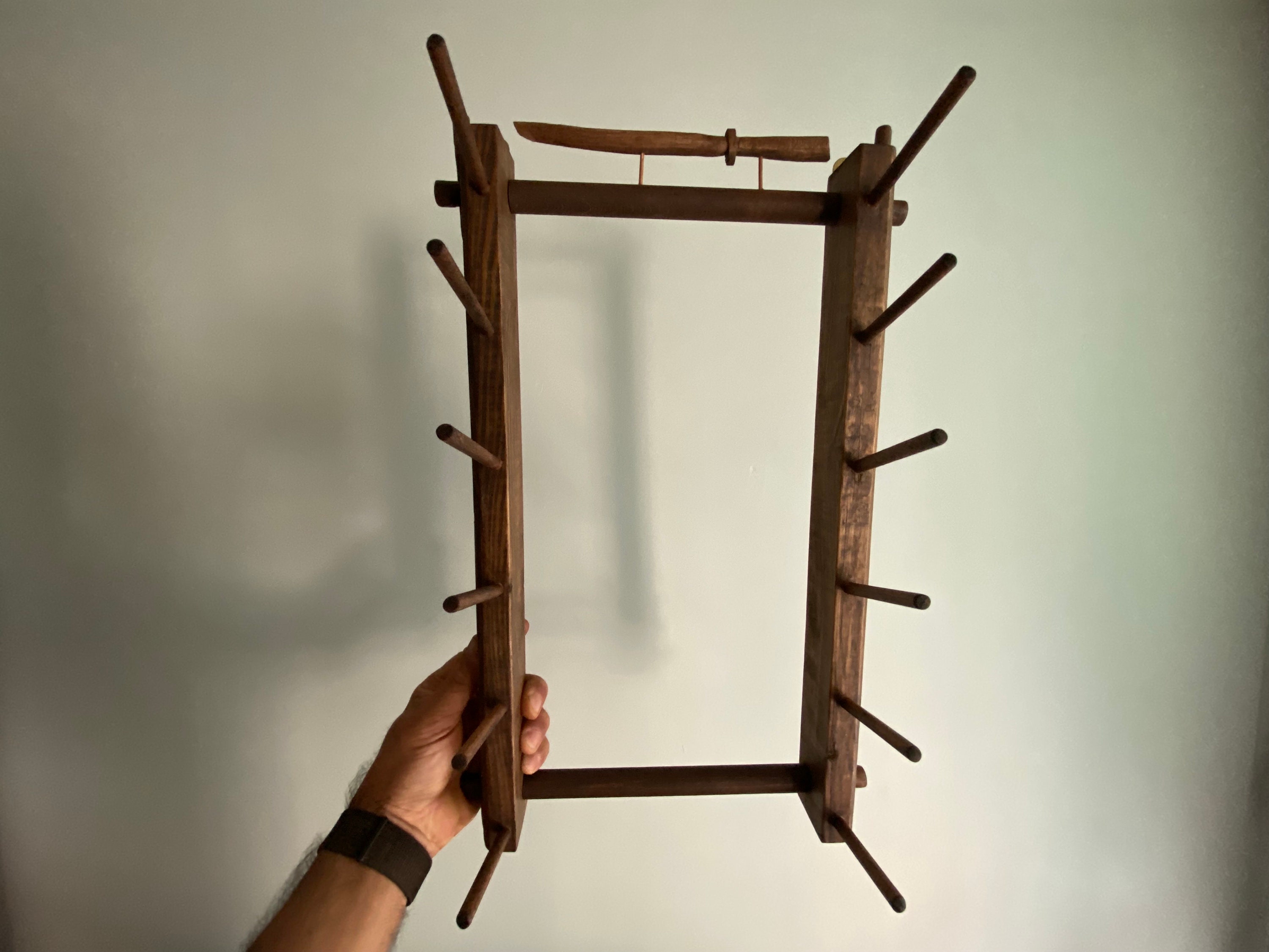 Sword Wall Stand, Wooden Bokken Holder, Wall Type Rack, Bokken Rack ...